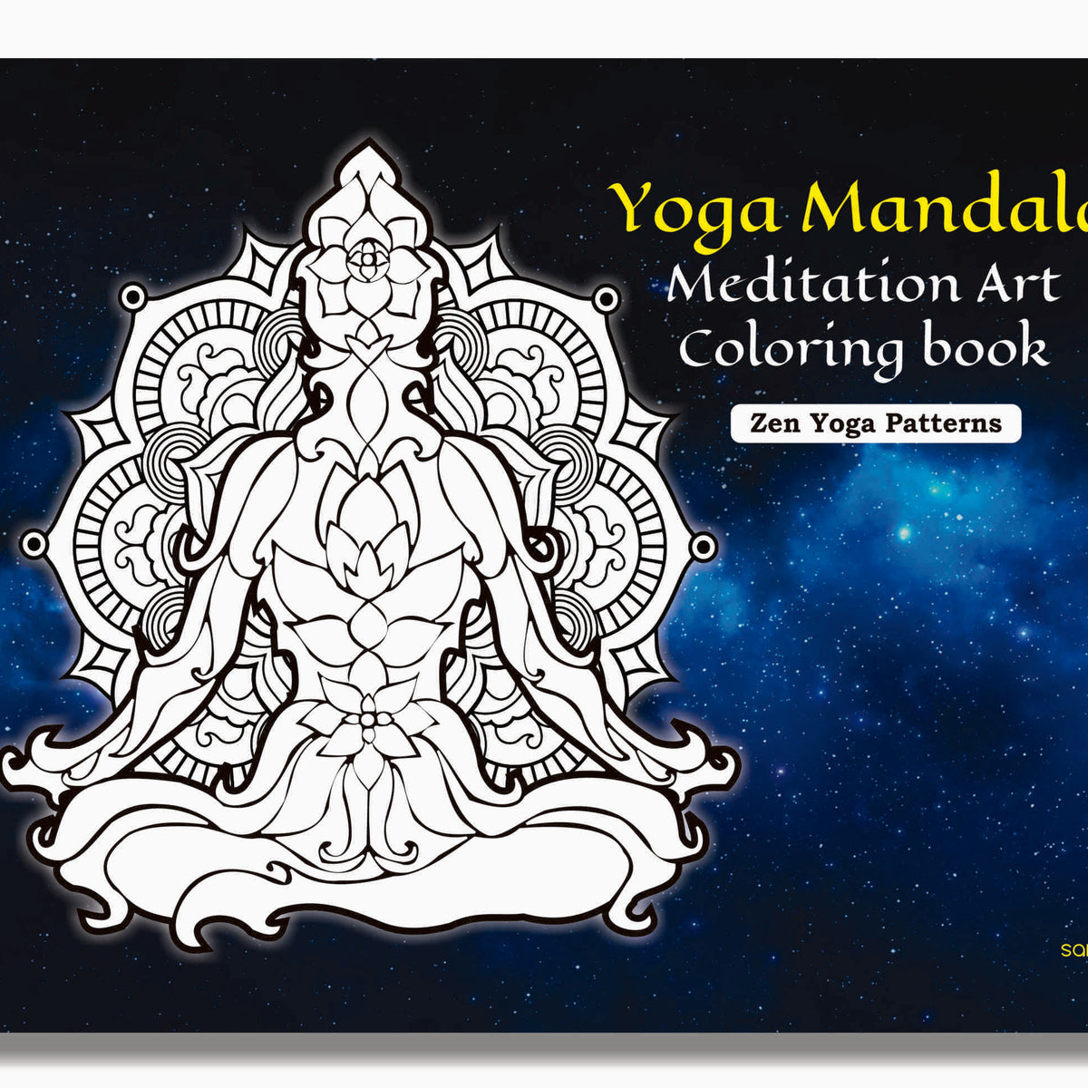 Colouring Book - Yoga Mandala - For Adults | Zen Sangam