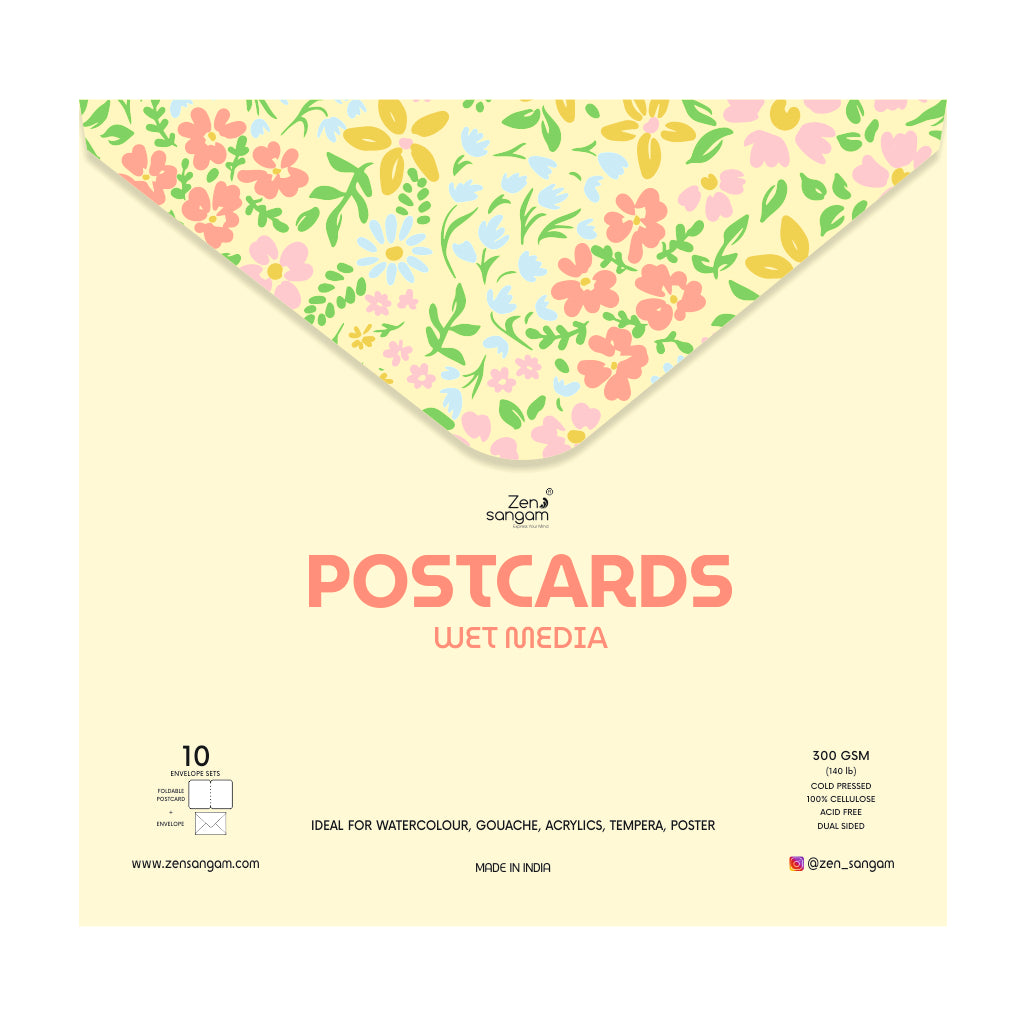 Foldable Polaroid Post Cards | Precut Envelope Sets | 300 GSM | Wet Me ...