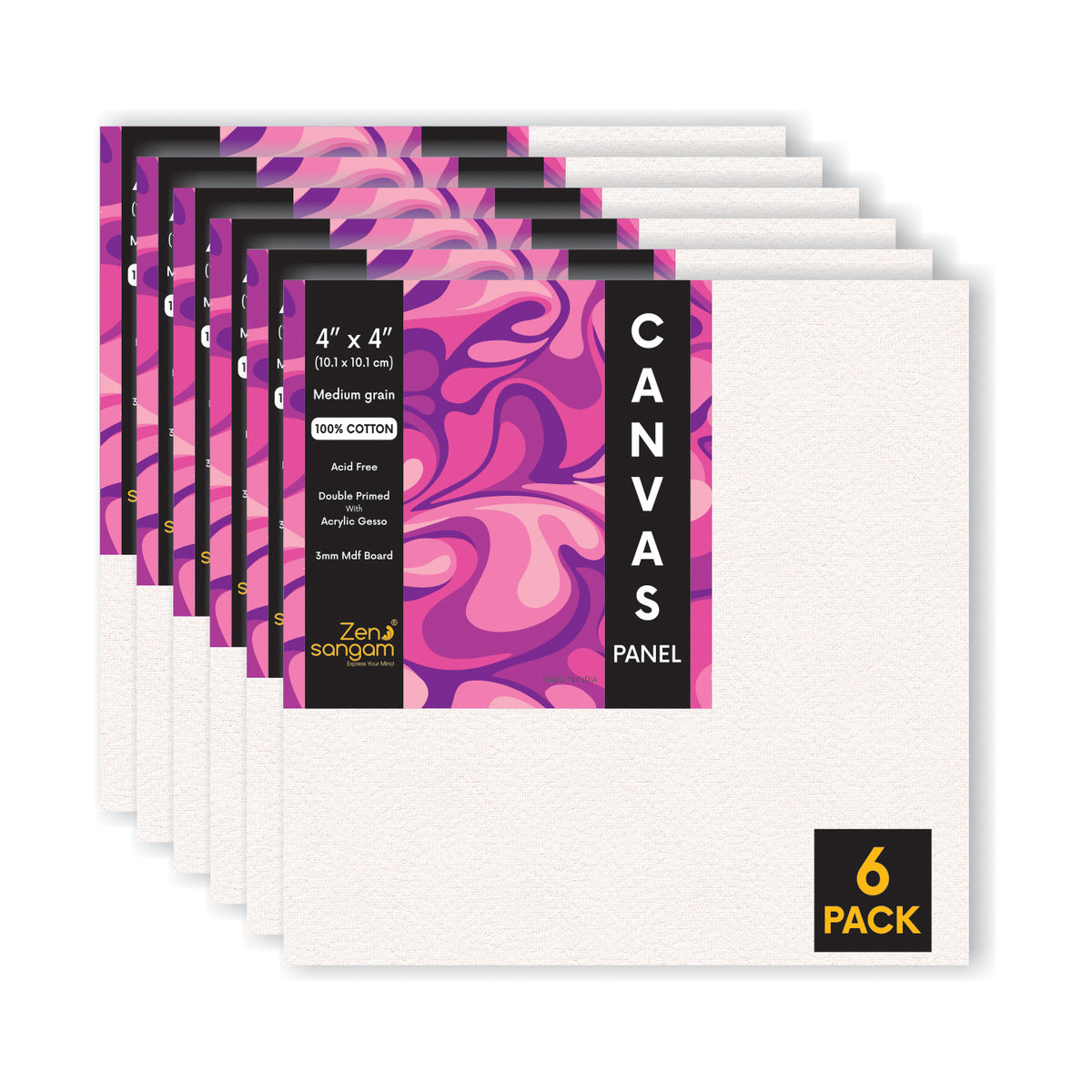 Premium Cotton Canvas Panels – Artist Boards | Zen Sangam